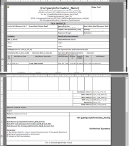 Sales Invoice Report Format And Development In D365 BC
