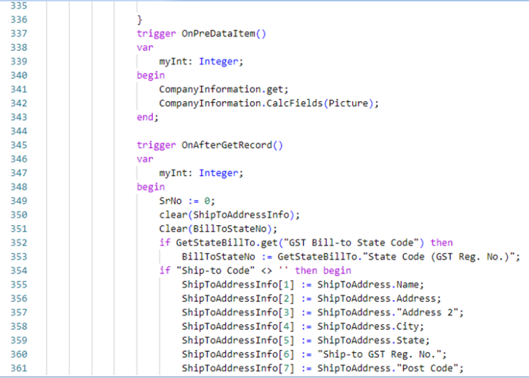 Sales Invoice Report Format And Development In D365 BC