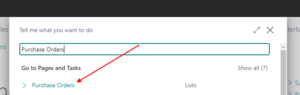 How To Create Purchase Order In Business Central