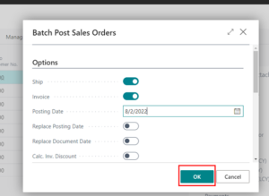Batch Or Bulk Posting Of Sales Orders And Invoices (D365 BC)
