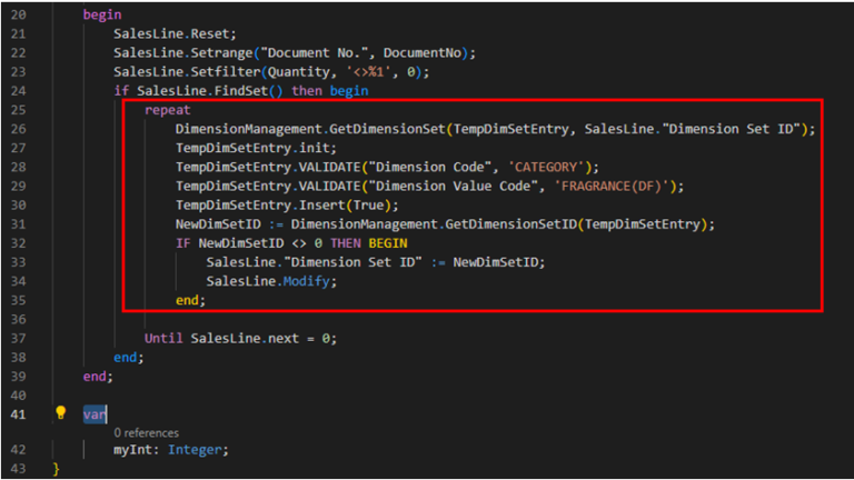 How To Get Dimension Set ID In BC D365