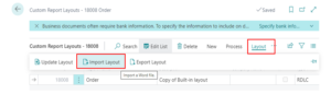How To Modify The Existing Report Layout In D365 BC