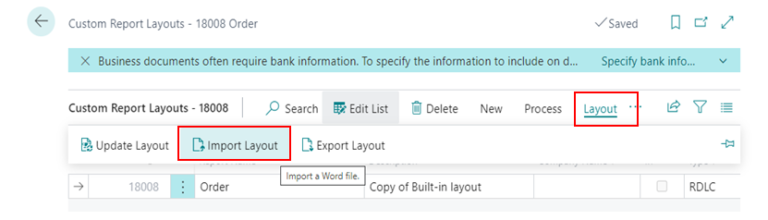 How To Modify The Existing Report Layout In D365 BC