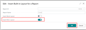 How To Modify The Existing Report Layout In D365 BC