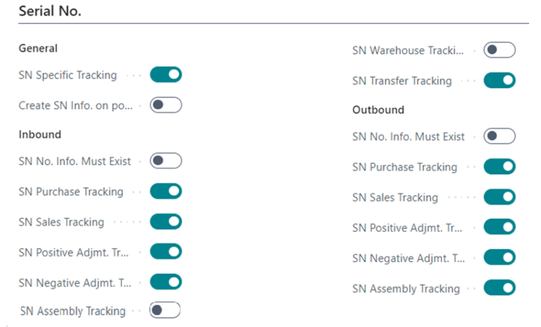 How To Setup Item Tracking In D365 Business Central